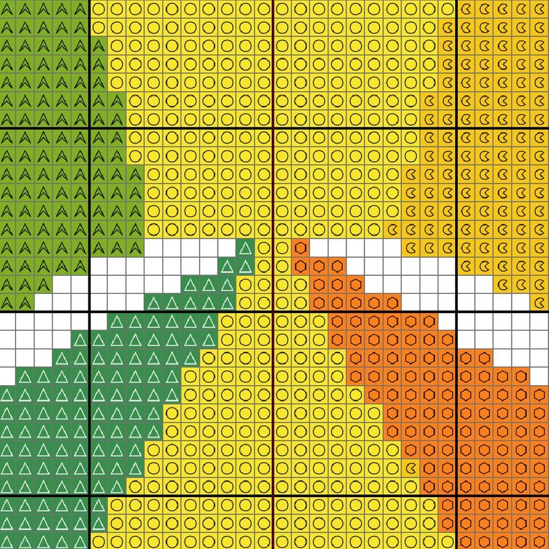 Colour Wheel Colourful Cross Stitch Pattern (digital Download Only) - Etsy