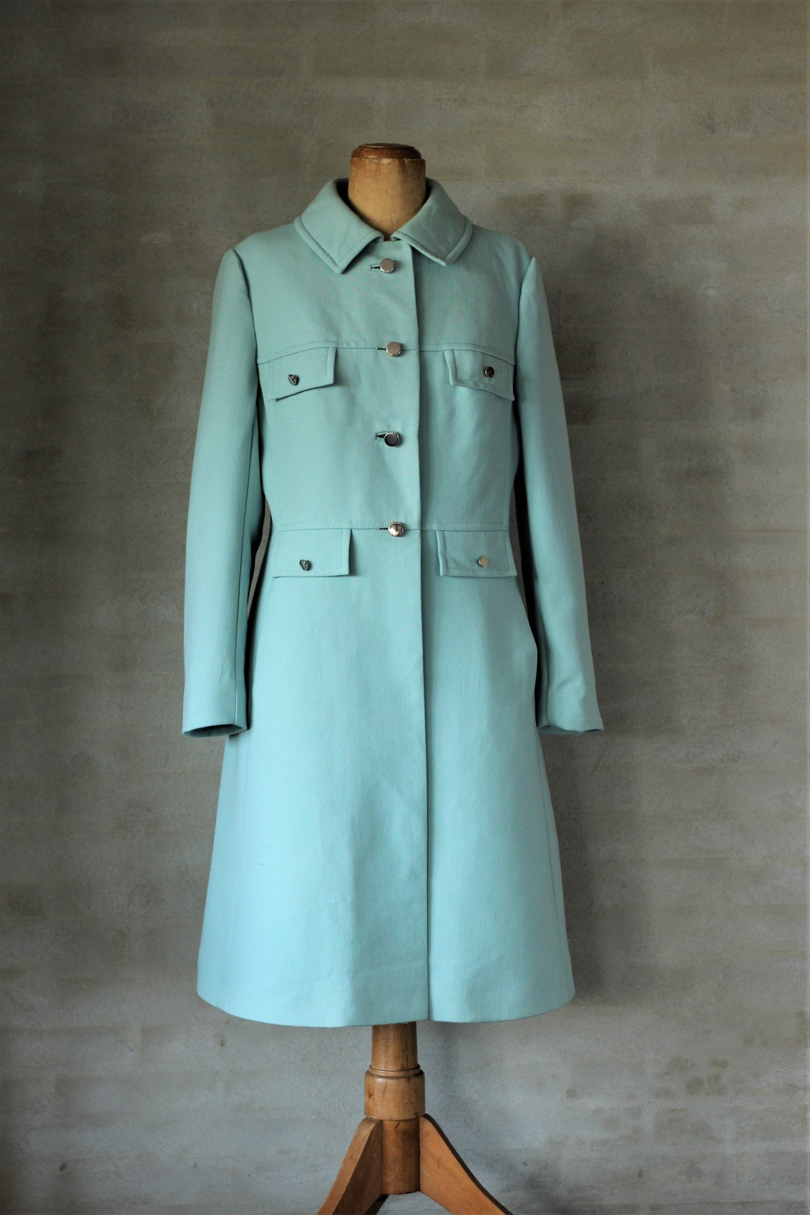 1960s Mint Green Wool Mod Coat//cresta, Lily Mono London//size M/L - Etsy