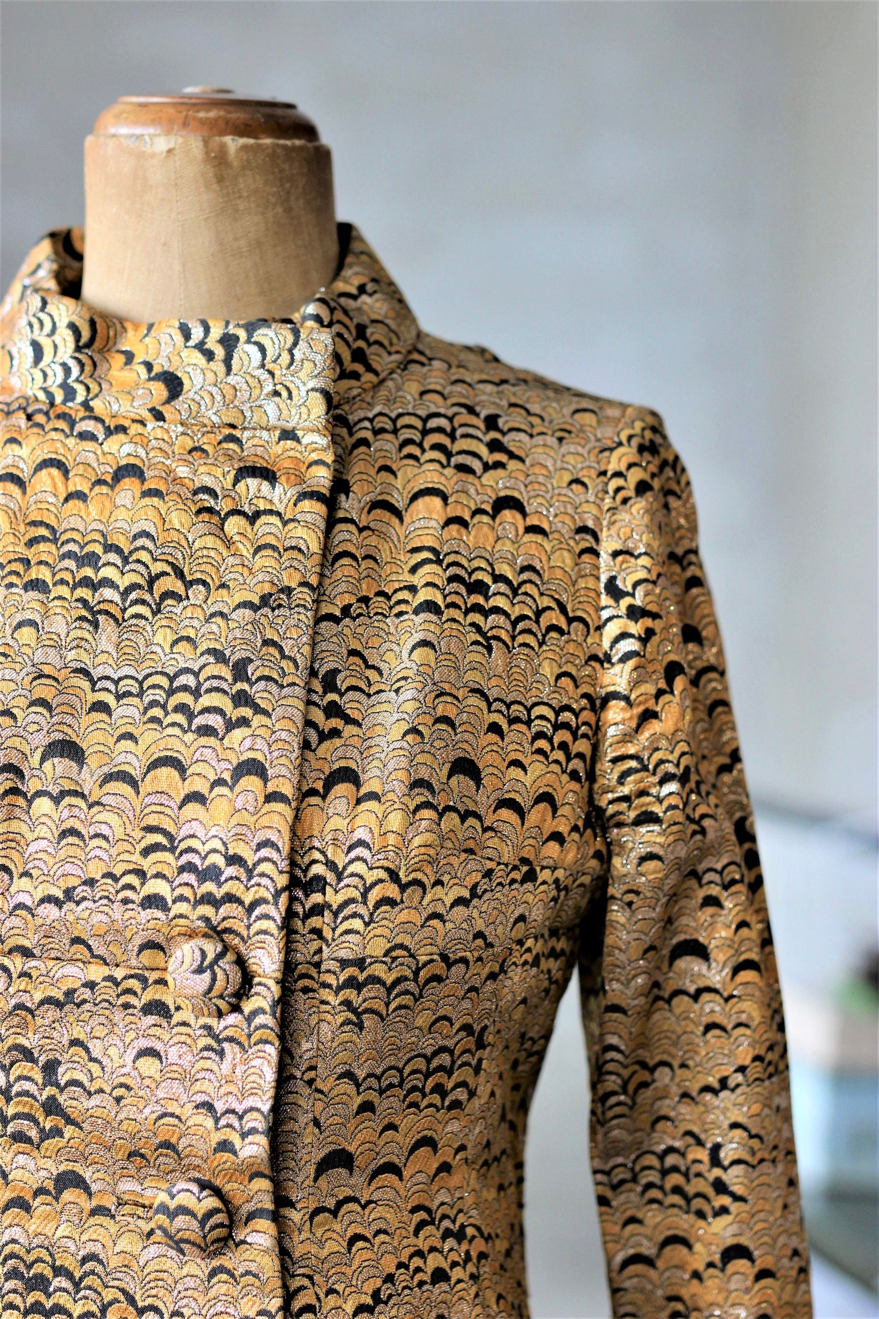1960s Haute Couture by Santini Carla/paris/tailored Lamè Flared ...
