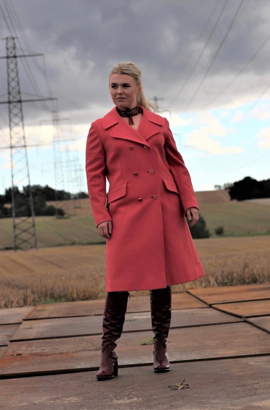 1960s Rose Pink Coat//double Breasted Mod Coat//jacob Crowley, Winnipeg ...