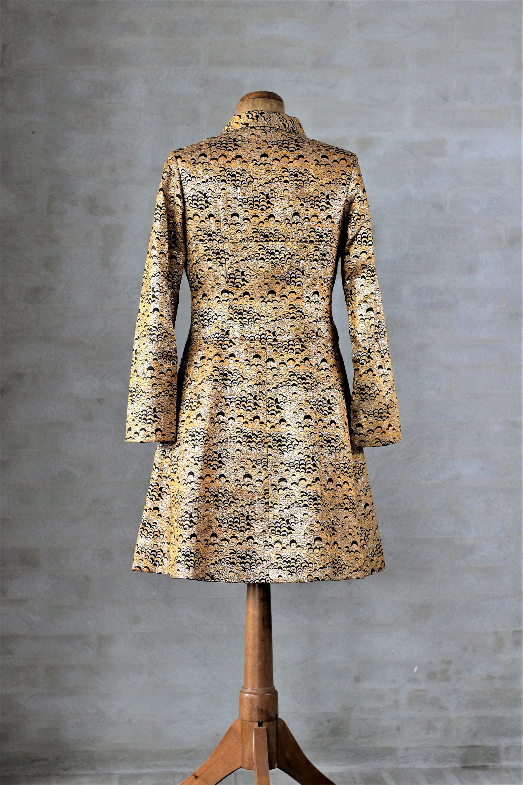 1960s Haute Couture by Santini Carla/paris/tailored Lamè Flared ...