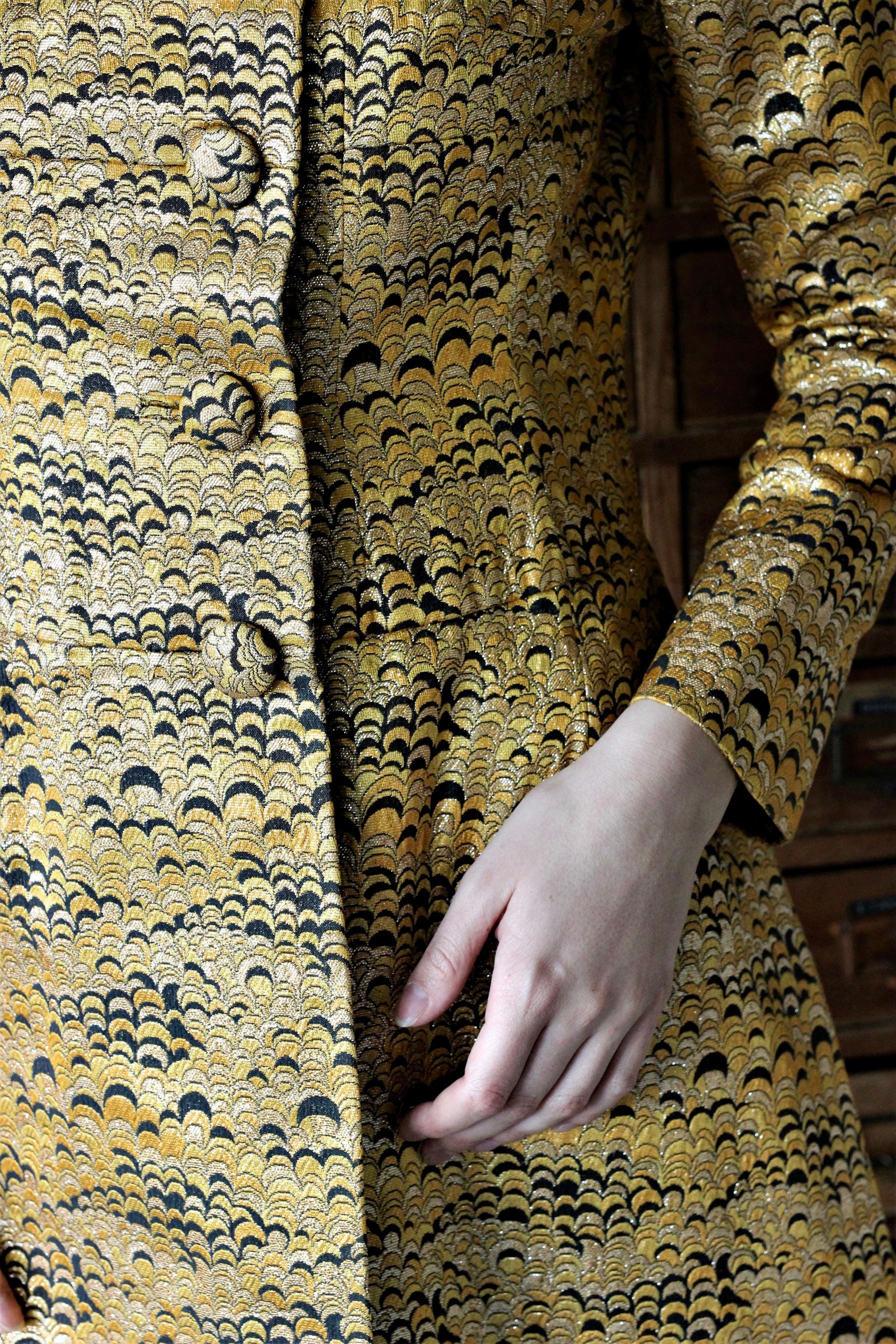 1960s Haute Couture by Santini Carla/paris/tailored Lamè Flared ...