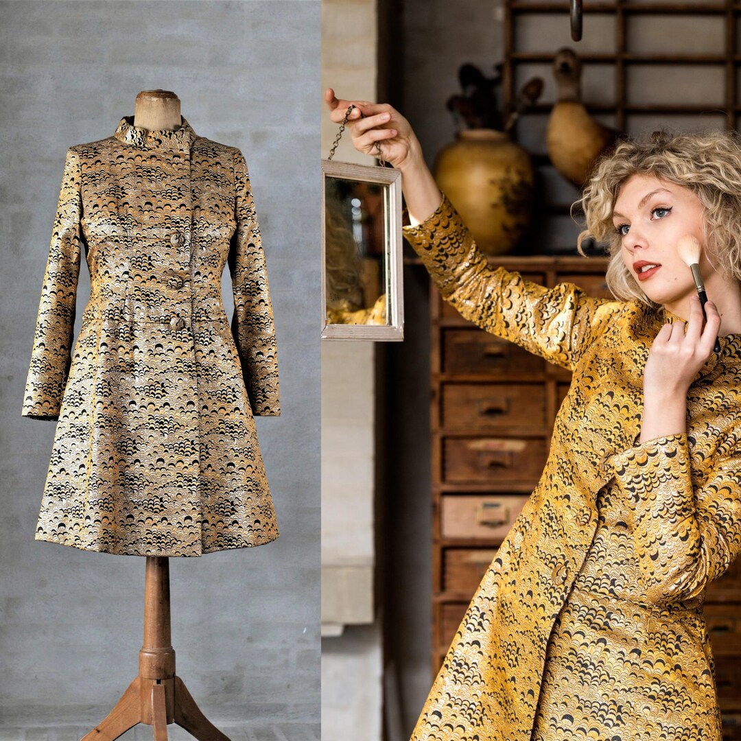 1960s Haute Couture by Santini Carla/paris/tailored Lamè Flared ...