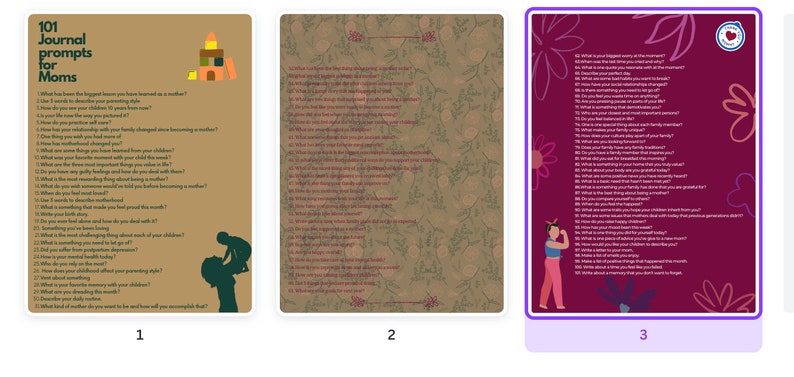 101 Mom Journal Prompts - Etsy