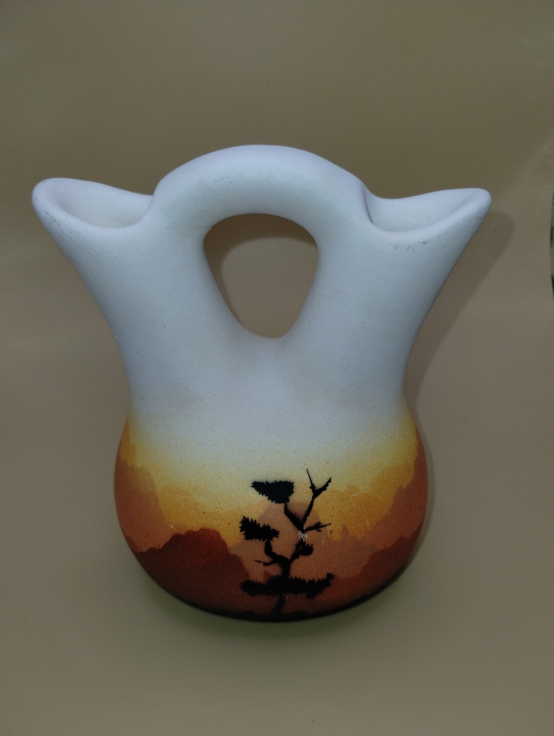 Benally Dine Hand Painted Wedding Vase Sunrise Sunset Hand Painted ...