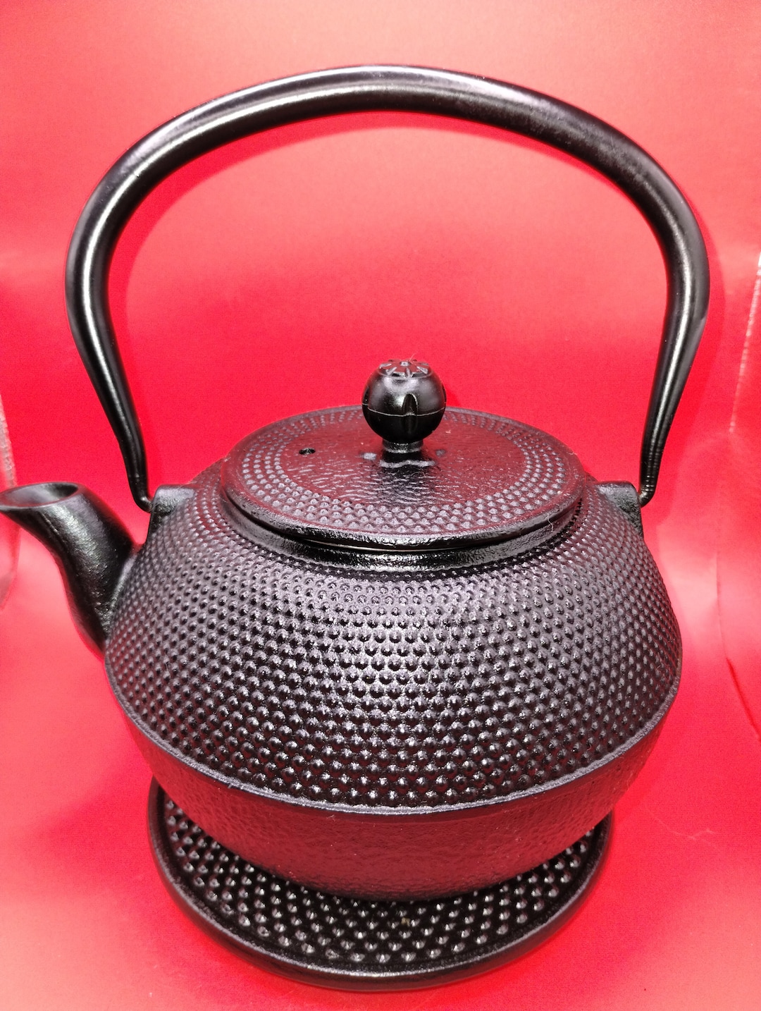 Avanti 800ml Hobnail Cast Iron Teapot Black Tea/coffee Kettle Pot W ...