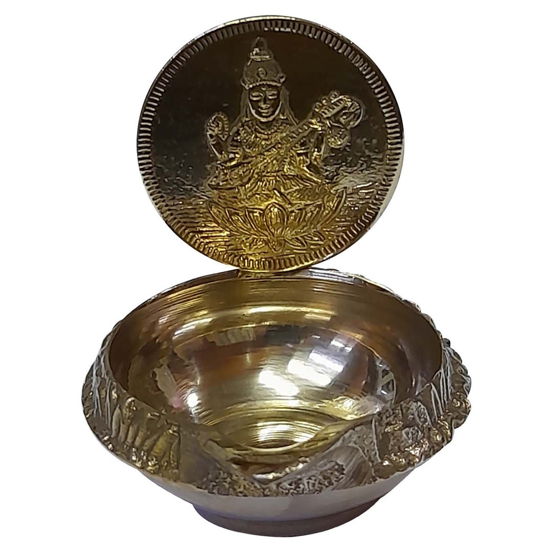 Saraswati Goddess of Knowledge Kuber Diya Sangu Vidya Vani - Etsy