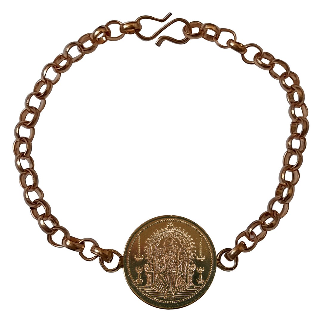 Rajarajeshwari Hand Crafted Copper Chain Bracelet Adjustable Lalitha ...
