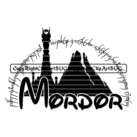 LOTR Mordor Vector Lord of the Rings Vector Art PNG Aİ - Etsy España