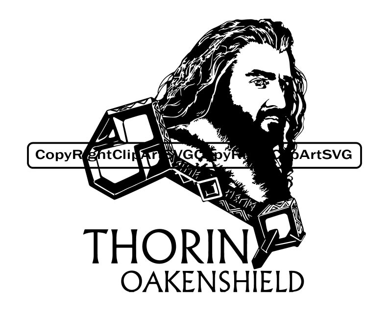 Thorin Oakenshield the Hobbit Svg the Lord of the - Etsy