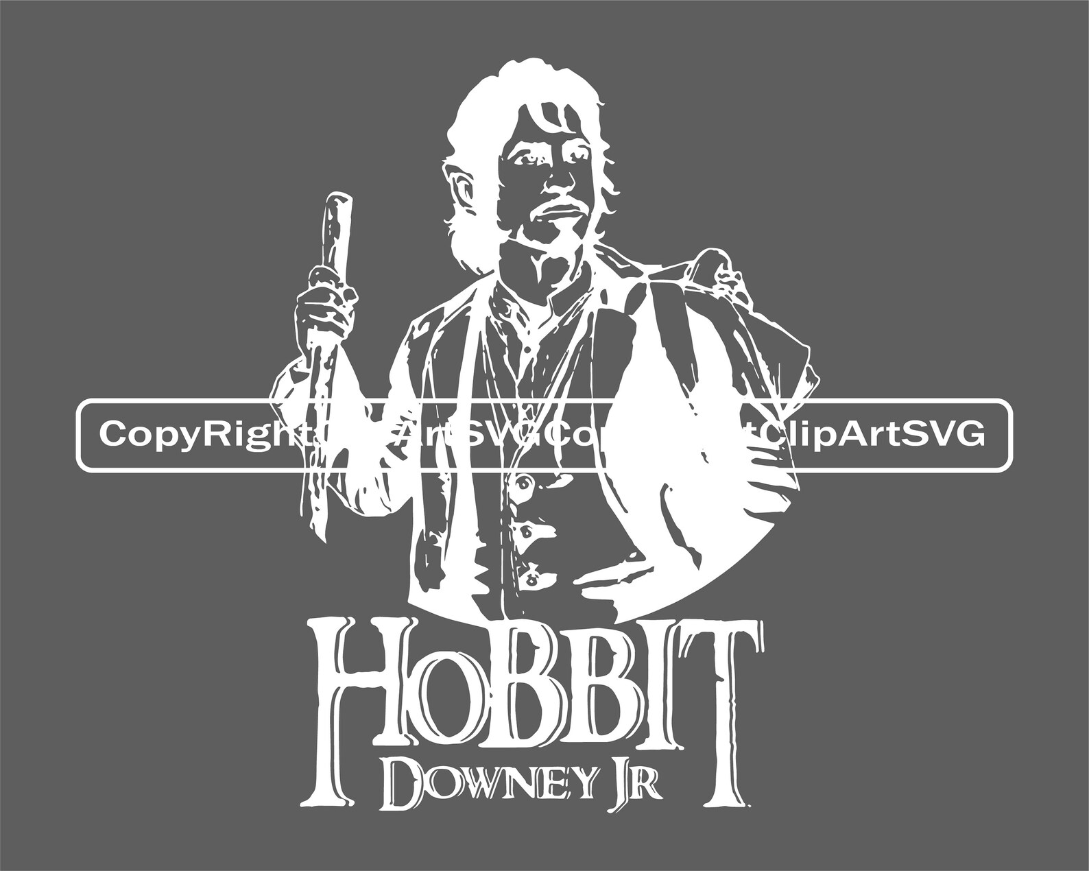 The Hobbit Bilbo Baggins Svg Hobbit Downey JR Handsome - Etsy