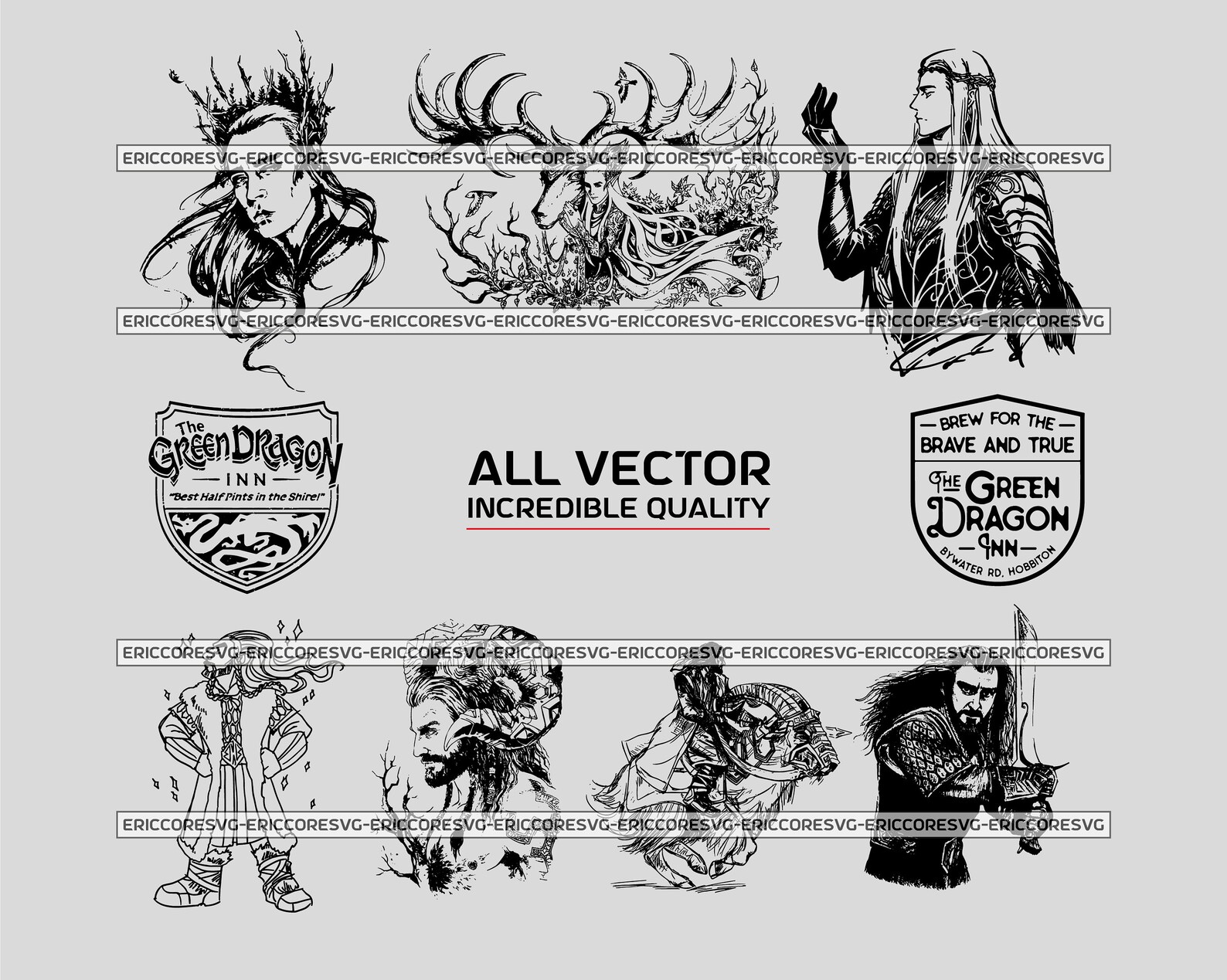 The Hobbit Artwork Svg LOTR Art Svg the Hobbit Bundle Svg - Etsy UK