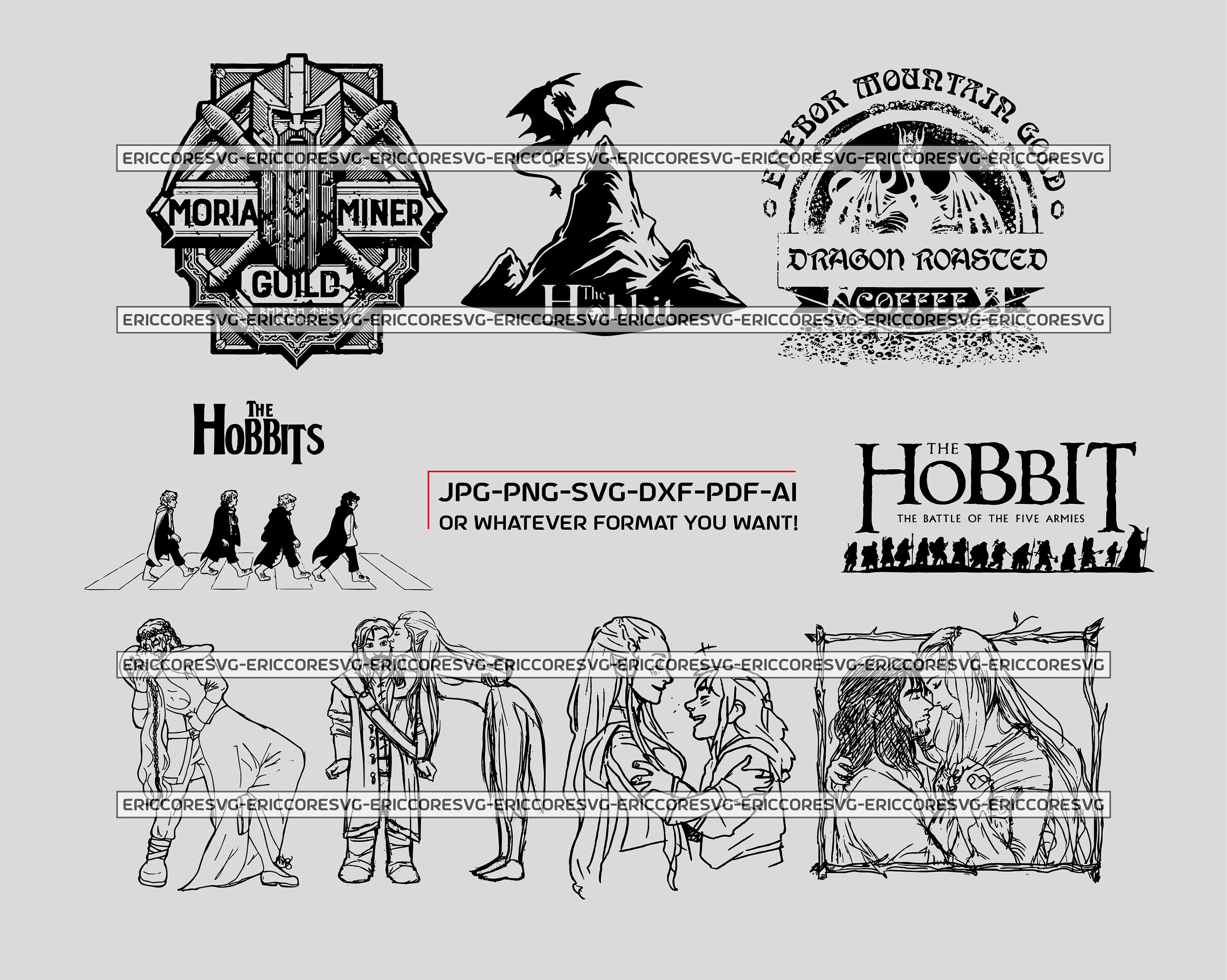 The Hobbit Artwork Svg LOTR Art Svg the Hobbit Bundle Svg - Etsy UK