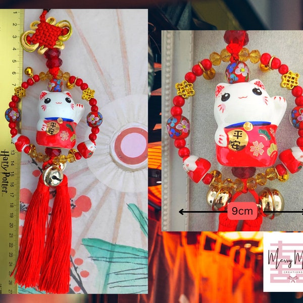 Lucky Cat Charm - Etsy