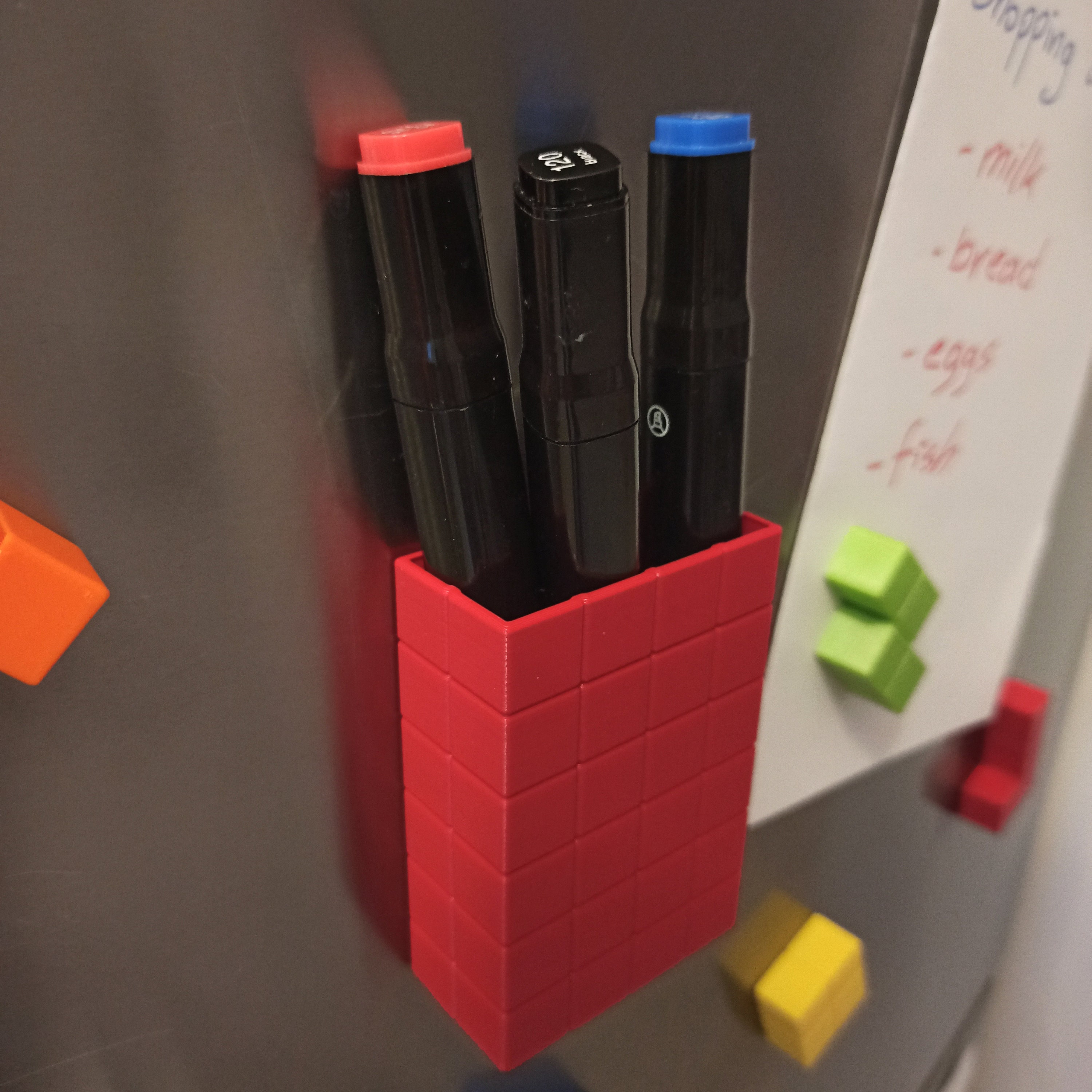 Magnetic Pen Holder - Fridge Pencil Holder - Kitchen Organizer - Etsy