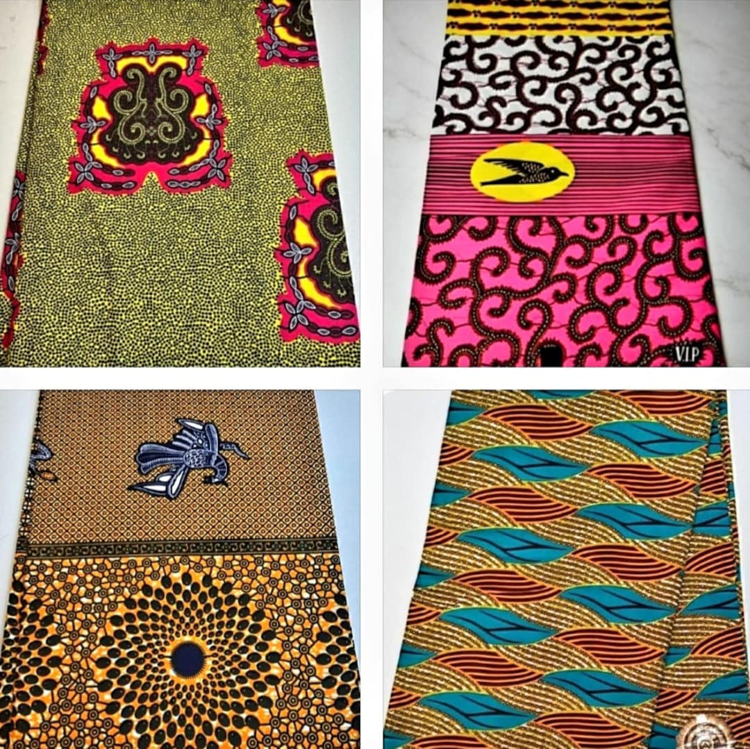 Dressmaking African Fabrics 100% Cotton / Assorted African Prints ...