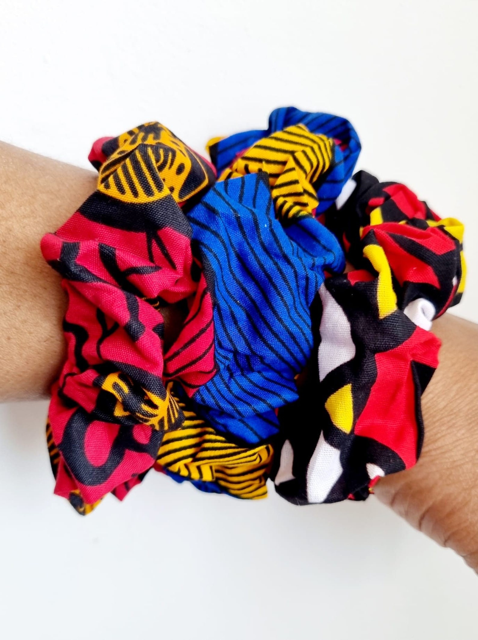 African Print Scrunchies Set (3) - Handmade Ankara Hair Ties - Etsy