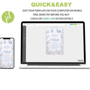 Editable Under the Sea Birthday Invitation: Ocean Animals (instant ...