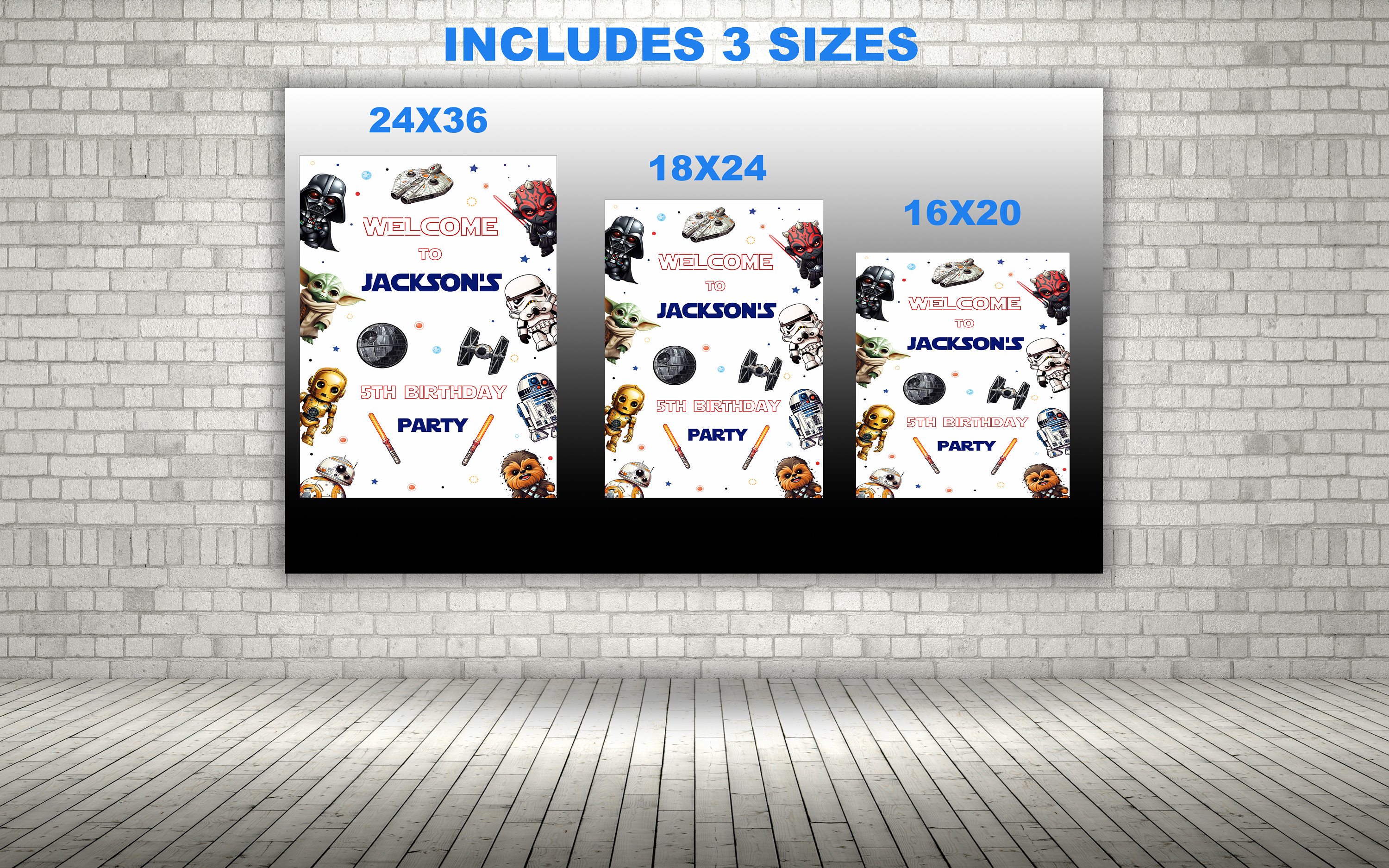 Editable Star Wars Birthday Welcome Sign Template, Printable Birthday ...