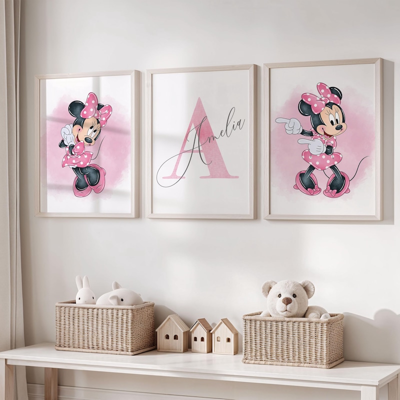 Pastel Minnie Mouse Signs - Etsy
