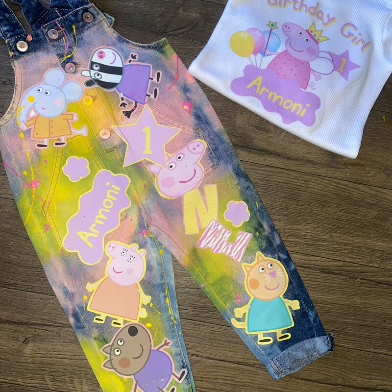 Peppa Pig Birthday Outfit - Etsy