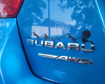 Subaru Mountain Decal - Etsy