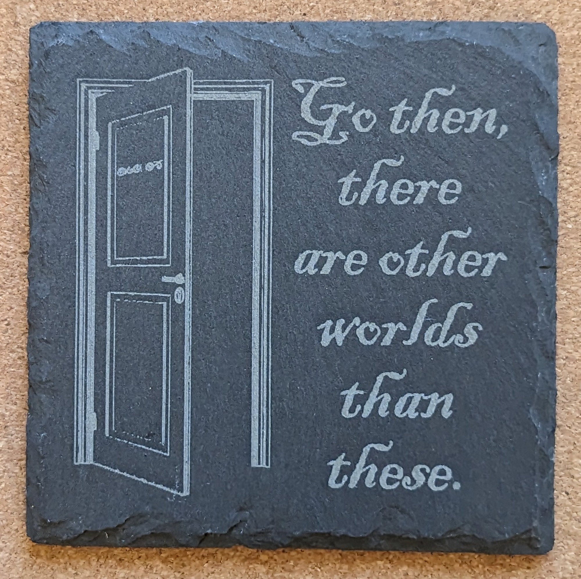 Unfound Door - Go Then, There Are Other Worlds Than These. - Etsy