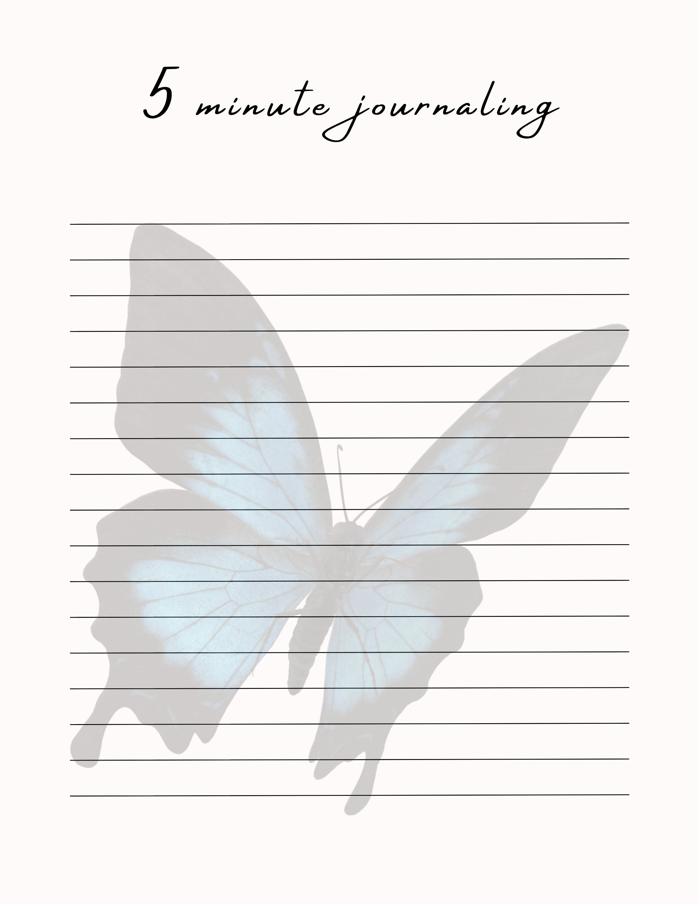 5 Minute Journal Printable - Etsy