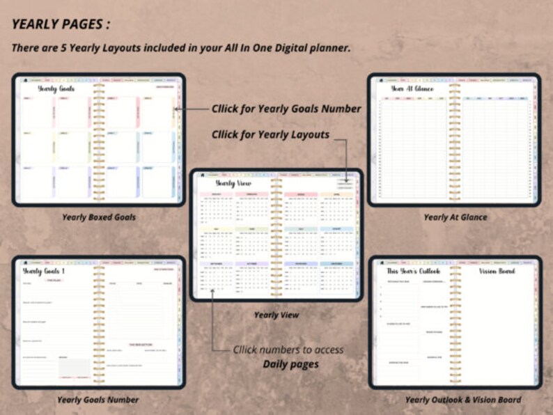 Digital Planner 2023 and 1000 Stickers ,goodnotes Planner, iPad Planner ...