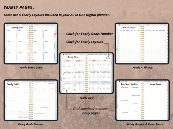Digital Planner 2023 and 1000 Stickers ,goodnotes Planner, iPad Planner ...