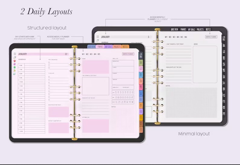 Digital Planner, Goodnotes Planner, iPad Planner, Notability Planner ...