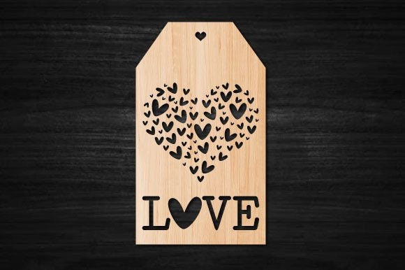 Valentines Gift Tag Laser Cut Bundle Gift Tags SVG Love - Etsy