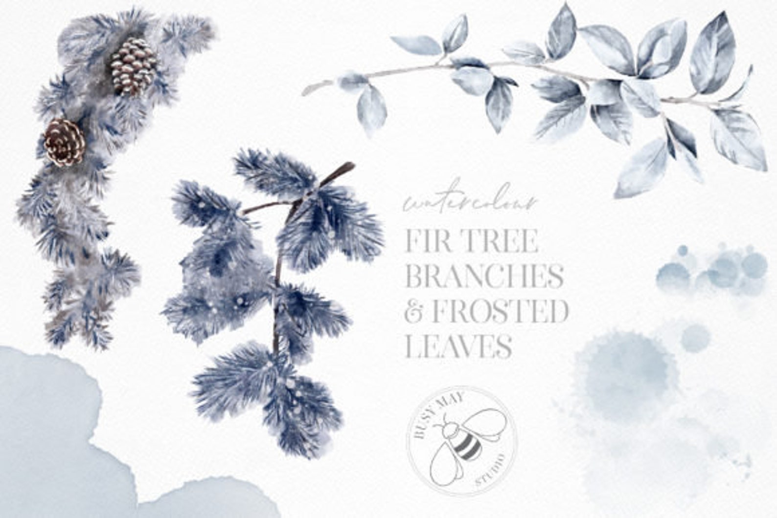 Winter Illustrations Clip Art Watercolor , Winter Season, December Clip ...