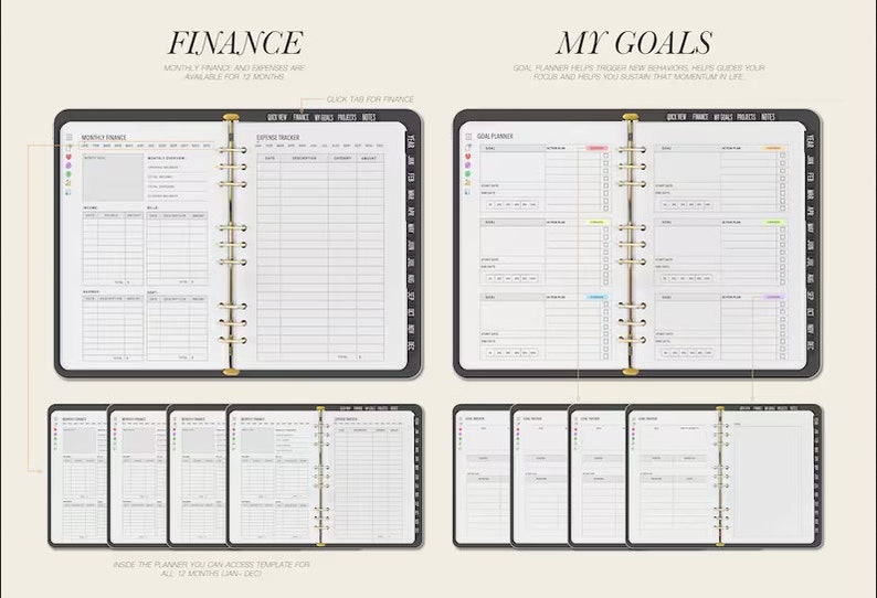 Digital Planner, Goodnotes Planner, iPad Planner, Notability Planner ...