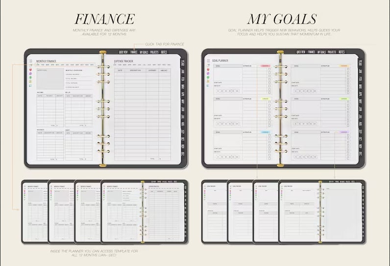 Digital Planner, Goodnotes Planner, iPad Planner, Notability Planner ...