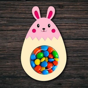 Easter Candy Dome Svg Bundle, Easter Candy Holder SVG, Bunny Candy ...