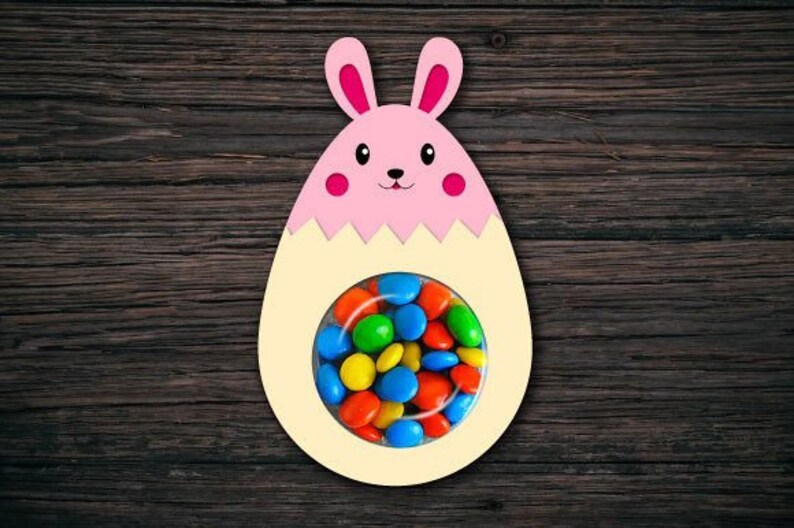 Easter Candy Dome Svg Bundle, Easter Candy Holder SVG, Bunny Candy ...