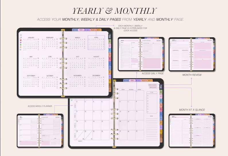 Digital Planner Goodnotes Planner Ipad Planner Notability - Etsy