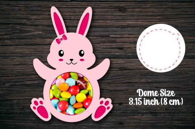 Easter Candy Dome Svg Bundle, Easter Candy Holder SVG, Bunny Candy ...