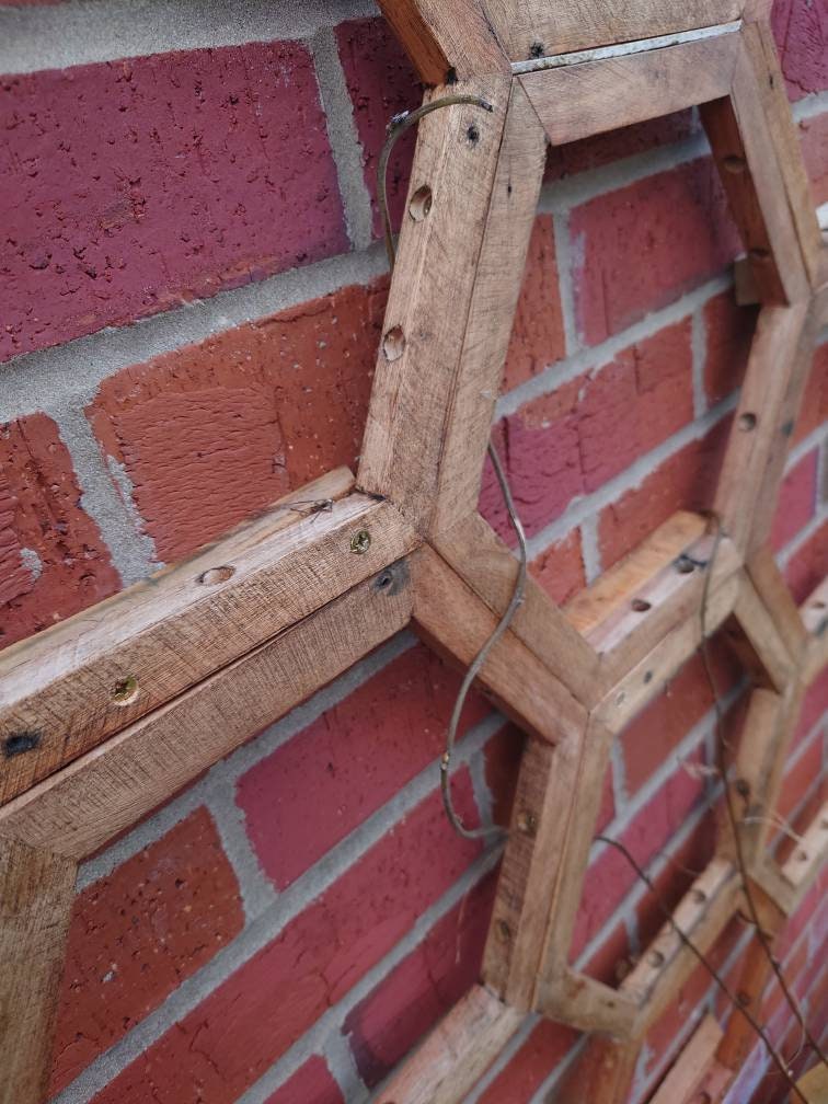 Repurposed Wood, Honeycomb Trellis, Hexagonal, Garden Decoration - Etsy