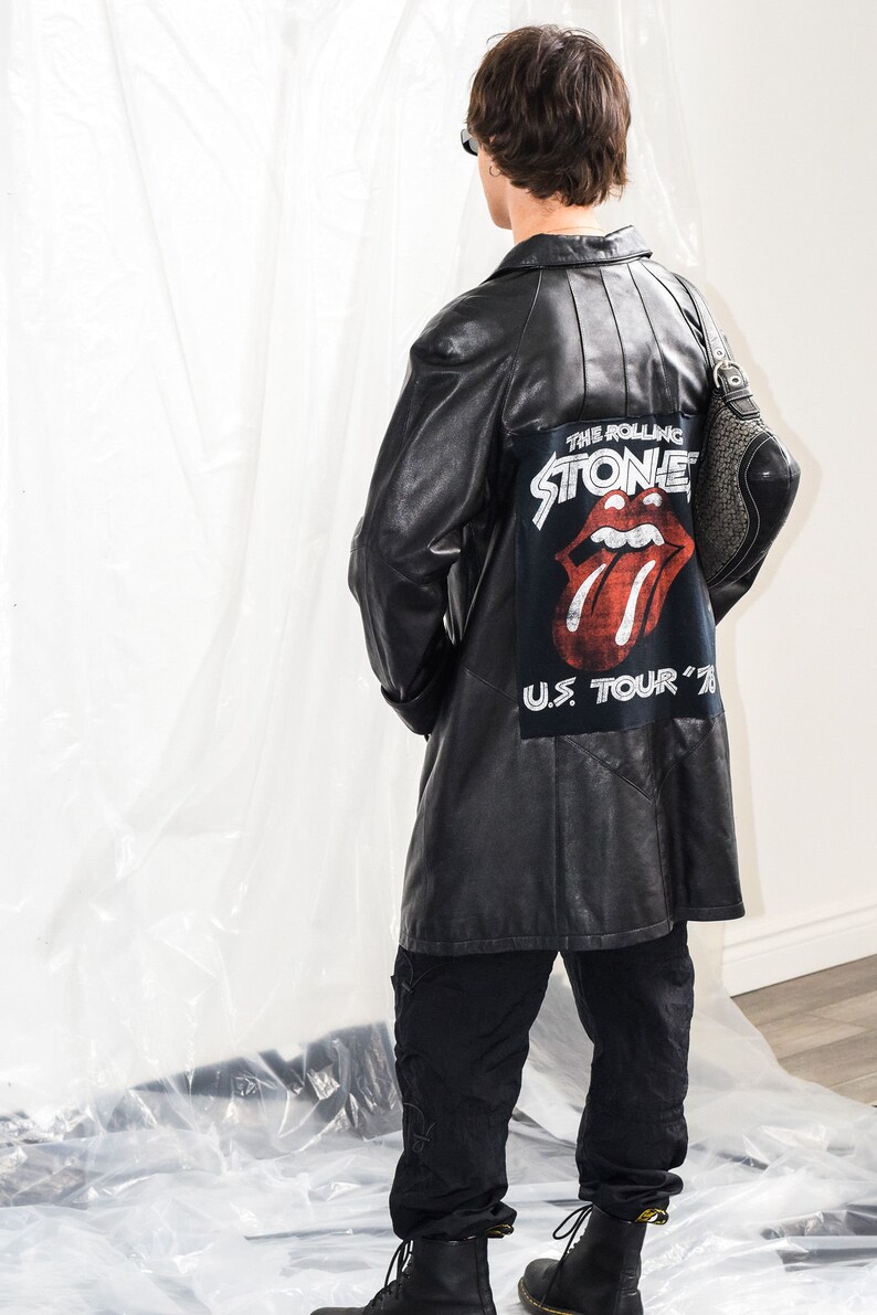 Rolling Stones Leather Jacket - Etsy