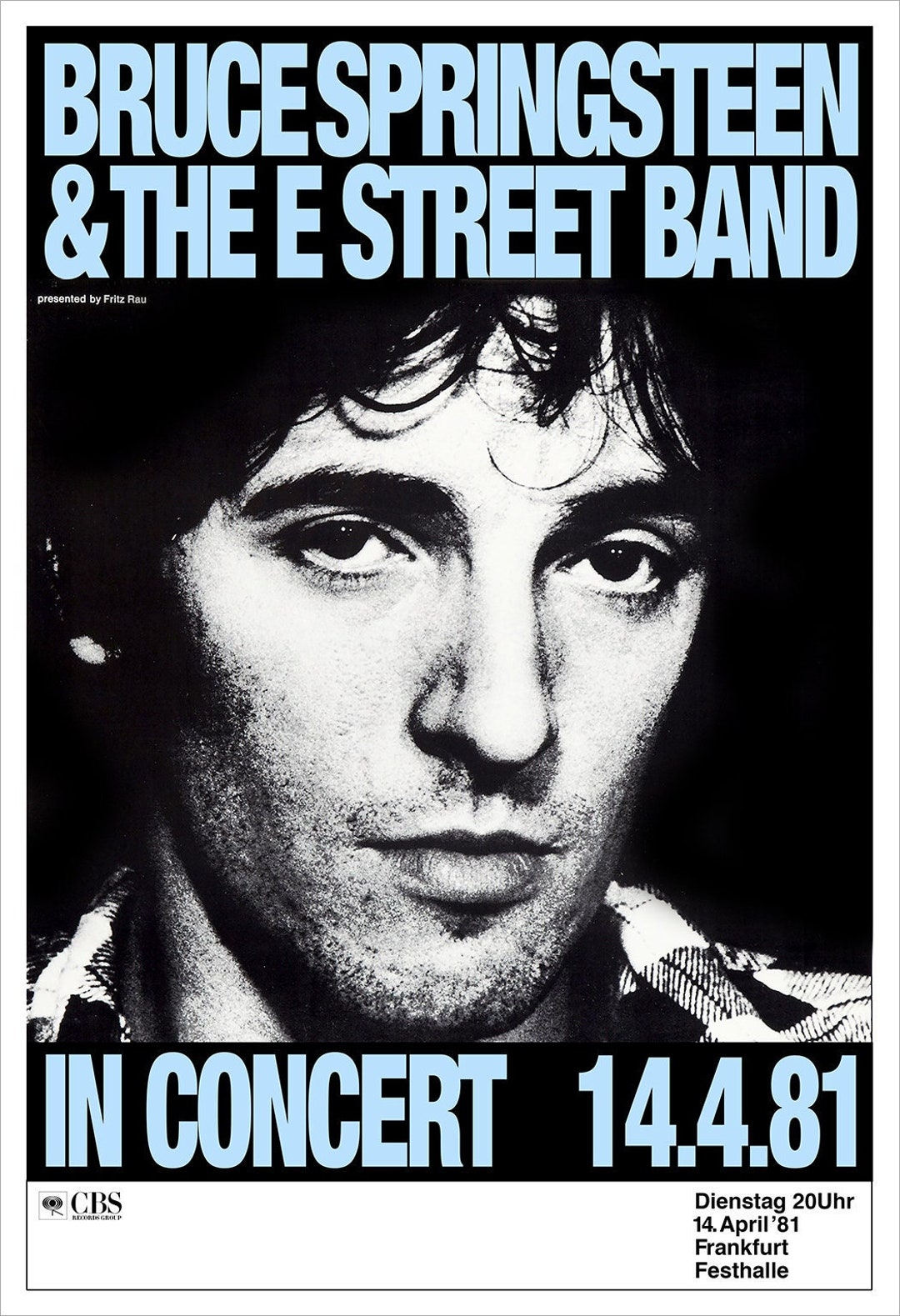 Bruce Springsteen in Germany - the River Tour - Concert Poster Print ...