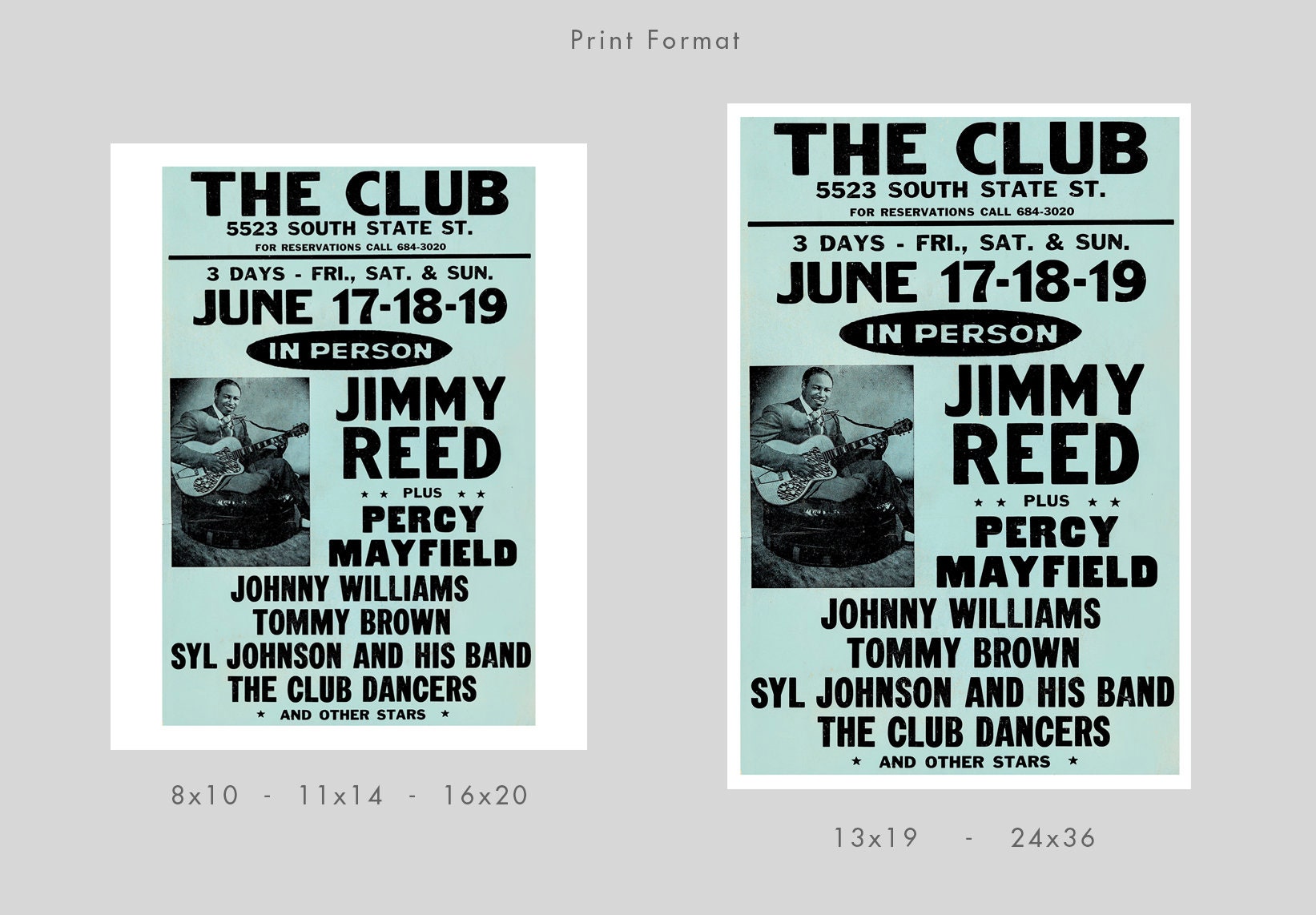 Jimmy Reed the Club Concert Poster Print Redplanetgraphics - Etsy