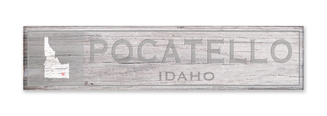 Idaho Home Decor Rustic State Sign Customizable Personalized With Your ...