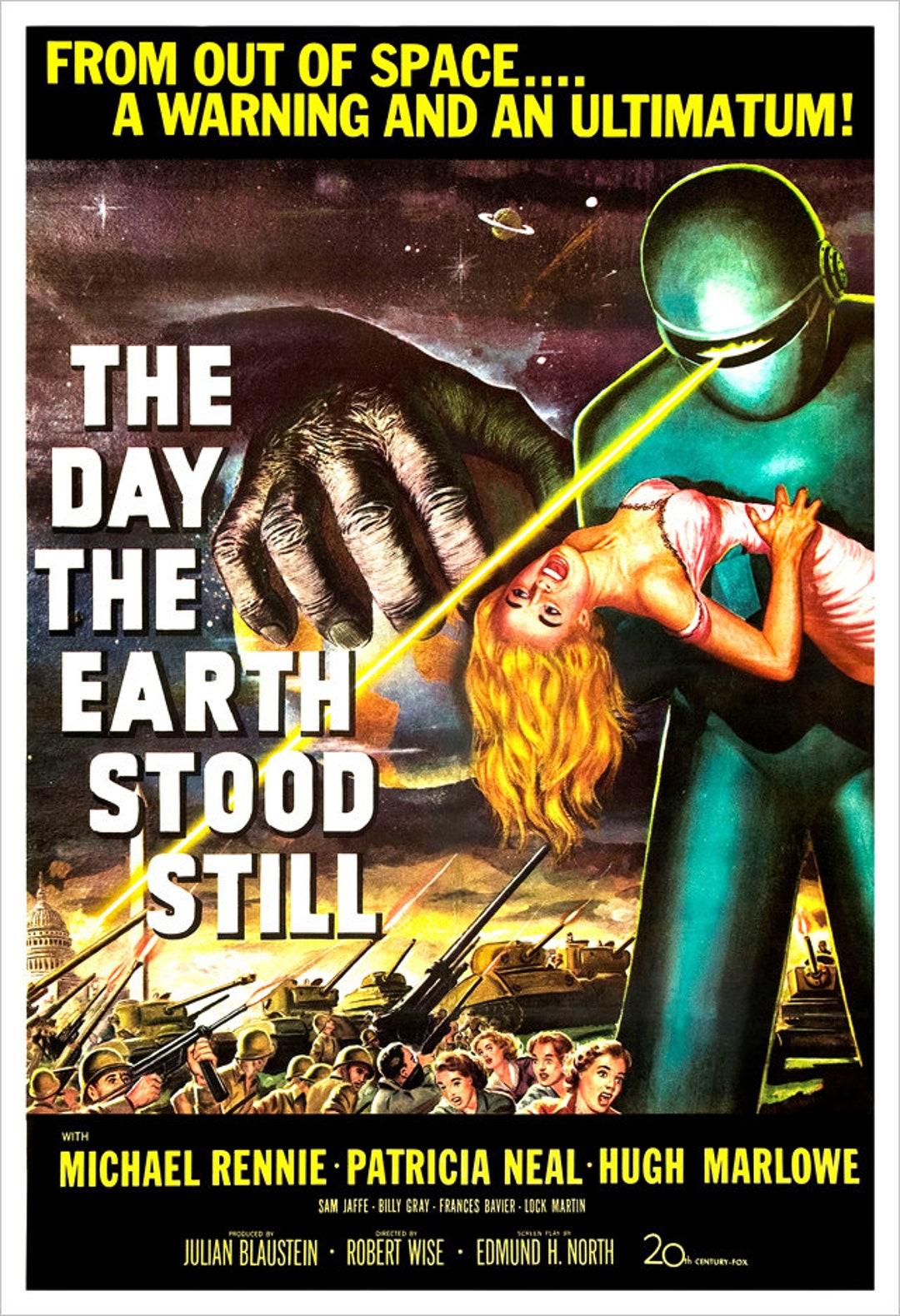 The Day the Earth Stood Still - Movie Poster Print - Redplanetgraphics ...