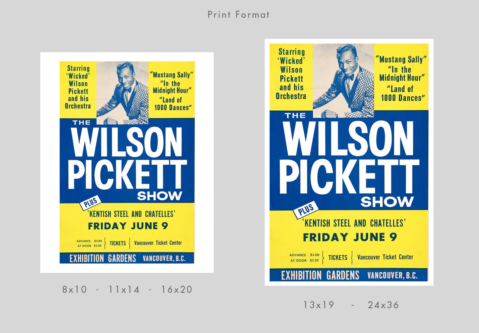 Wilson Pickett - Concert Poster Print - Redplanetgraphics - Etsy