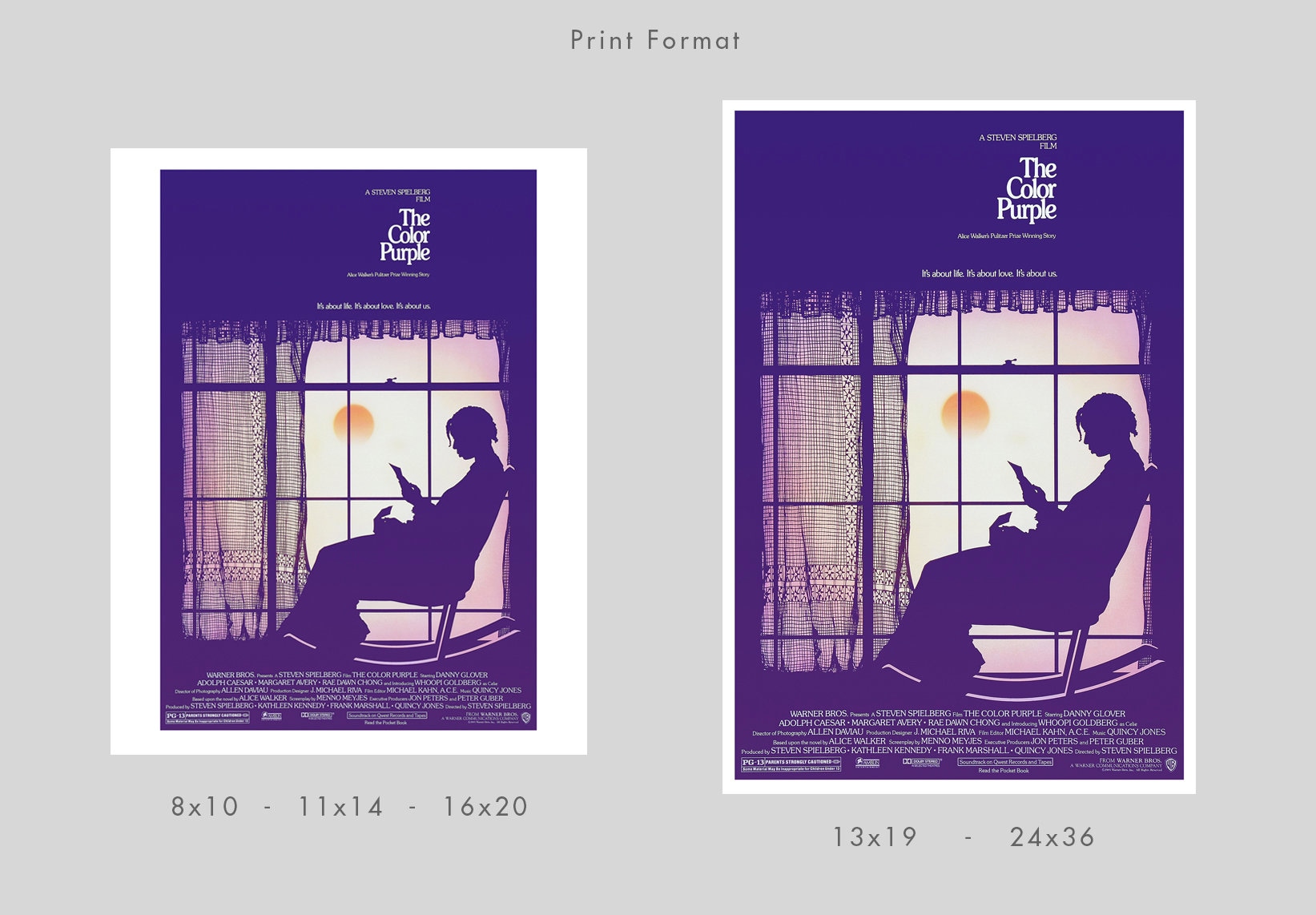 The Color Purple Movie Poster Print Redplanetgraphics - Etsy