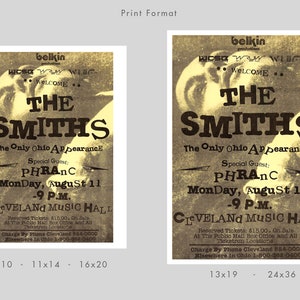 The Smiths 1986 - Concert Poster Print - Redplanetgraphics - Etsy