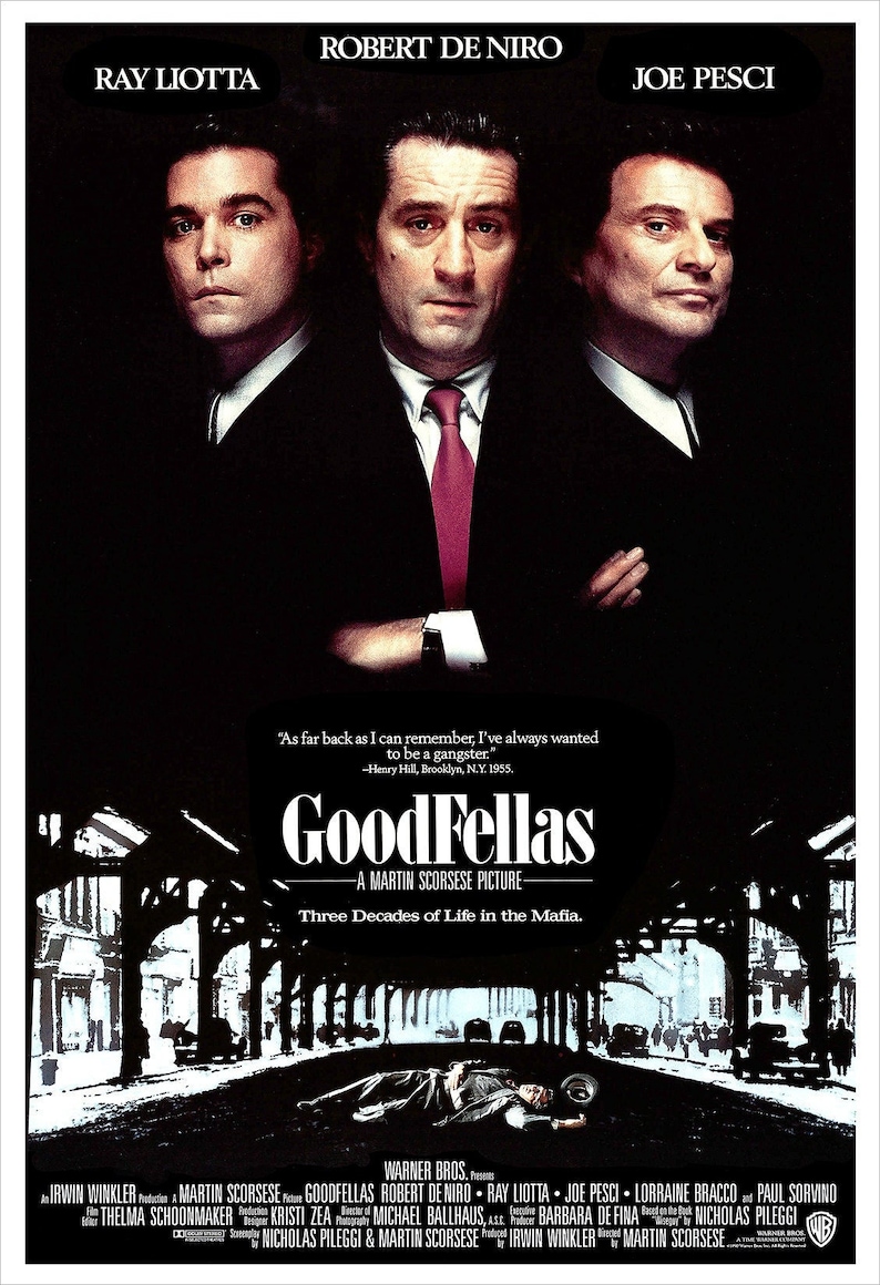 Goodfellas Movie Poster Print Redplanetgraphics - Etsy