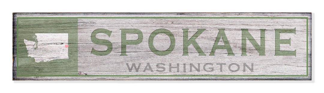 State of Washington Rustic State Sign Customizable Personalized With ...